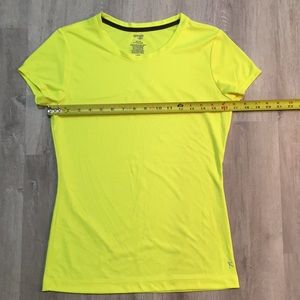 Danskin Now | Tops | Neon Yellow Workout Shirt Size Small | Poshmark